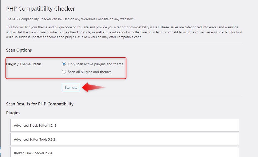 PHPバージョンの互換性をチェックするプラグインPHP Compatibility Checker | Ksanland