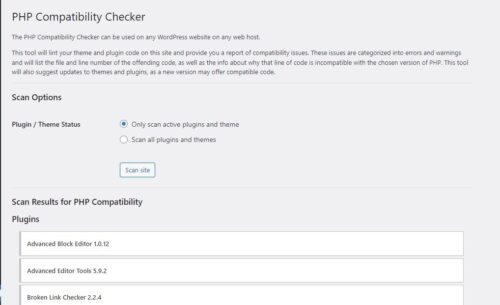 PHPバージョンの互換性をチェックするプラグインPHP Compatibility Checker | Ksanland